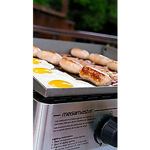 Megamaster 820-0054F Propane Gas Grill, Silver and Black