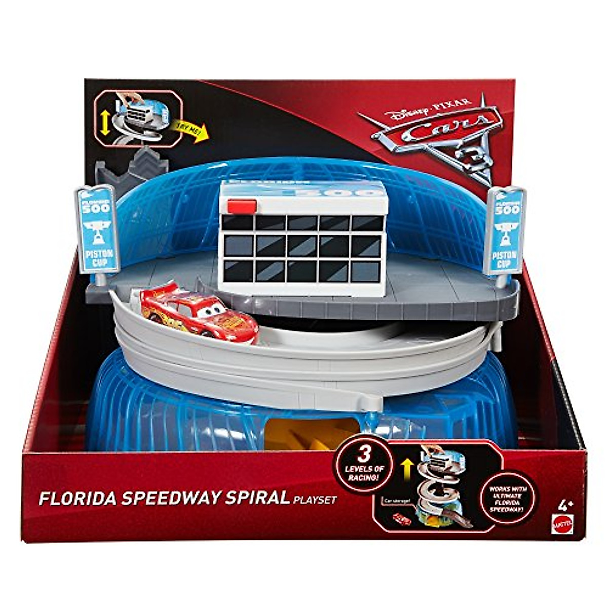 Disney Pixar Cars 3 Florida Speedway Spiral Playset