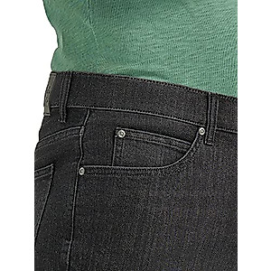 Lee Men's Legendary Regular Fit 5-Pocket Jean Short, Washed Black, 36