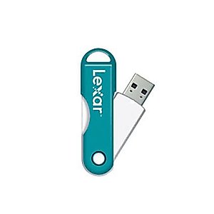 Lexar JumpDrive TwistTurn USB 2.0 Flash Drive 16GB, Assorted Colors Please Note: This is for 1 JumpDrive (No Color Choice) - Easily slips onto a keychain or a bag.