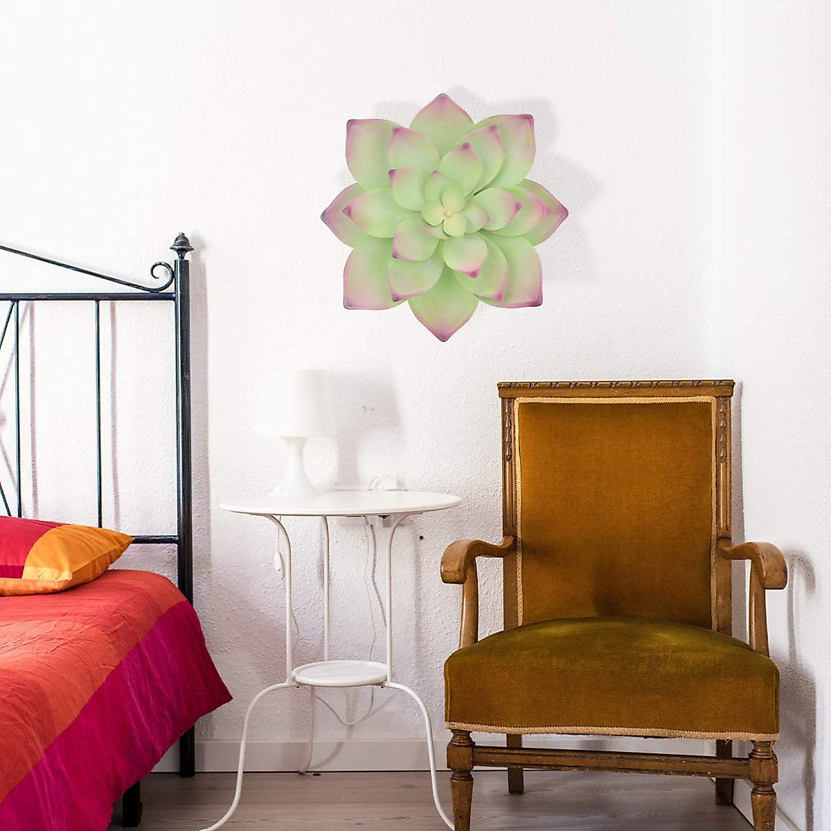 HEMOTON 1PC Succulent Wall Hanging Handmade Plants Wall Decor 3D Plants Pendant Decorative Plants Wall Art Decoration for Store Home Office Garden(Green)