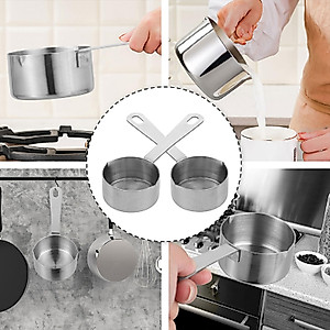 Noodles Cooker Pot Sauce Pan Stainless Steel Saucepan Butter Warmer Measuring Pan Milk Warmer Pot with Dual Pour Spout Sauce Pot Cooking Pot for Kitchen Butter Warming 60ml