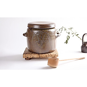 Korean Onggi, Kimchi pot, Rice jar, Ceramic, 5L