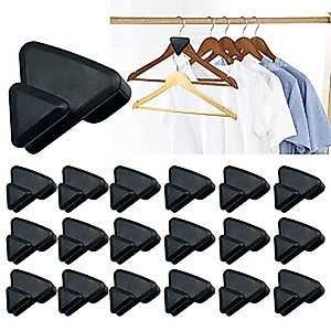 18pcs New Clothes Hanger Connector Hooks, Bear-Shaped Ultra Premium Hanger Hooks Space Saving Bedroom Wardrobe Closet Dedicated Find Clothes Quickly. (A)