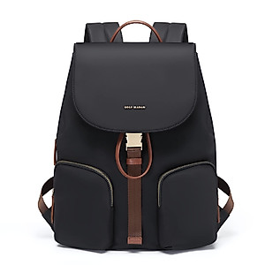 GOLF SUPAGS Laptop Backpack for Women College Computer Bag Work Travel Backpack Purse Fits 15 Inch Notebook (Black)