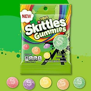 SKITTLES Sour Gummies Candy - 5.8oz bag (Pack of 4)