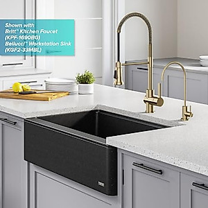 KRAUS Purita 100% Lead-Free Kitchen Water Filter Faucet in Brushed Gold, FF-100BG