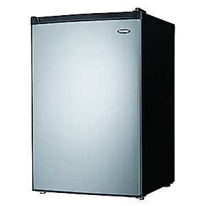 Danby 4.5 cu. ft. Compact Refrigerator with True Freezer (DCR045B1BSLDB-3), Steel