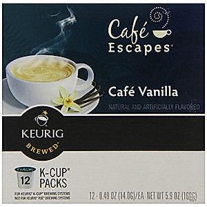 Cafe Escapes Cafe Vanilla K-Cups 1 Box (12 K-Cups)