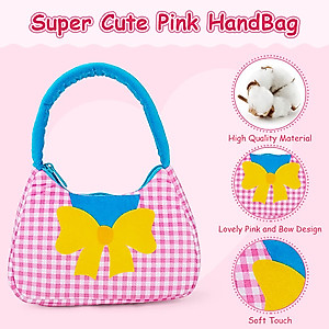 Toddler Purse Baby Girl Toys,Prentend Play Purse for Little Girls Princess1 2 3 4 Years Old, My First Purse Toddler Toys Set with Accessories Perfect for Baby Girl Gifts on Birthday Valentine's Day