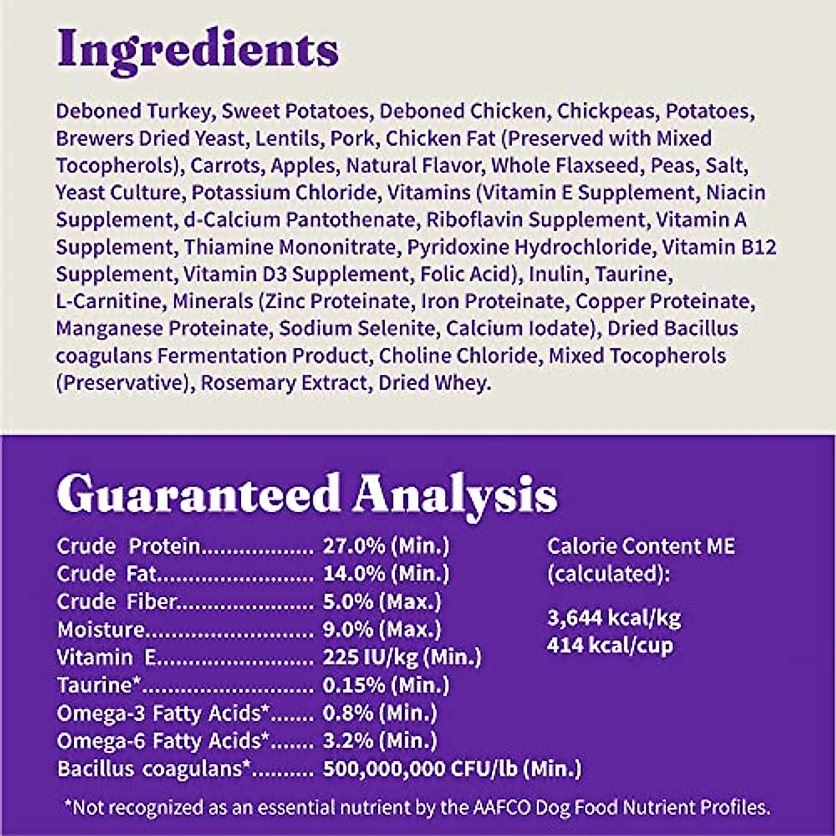 Halo Purely for Pets Holistic Dog Food, Complete Digestive Health Grain Free Cage-Free Turkey and Sweet Potato Recipe, Healthy Weight Support, Dry Dog Food Bag, Adult Formula, 3.5-lb Bag