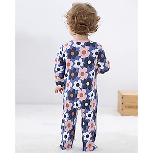 Baby Girl Boy Pajamas, 2 Way Zipper Baby Pajamas, Pajamas for Toddler Girls Boy 9-12 Months Romper