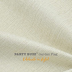 PARTY BUZZ Monogram B Garden Flag, Small Mini Initial Letter Outside Outdoor Burlap Yard Flag (12x18, Double Sided)