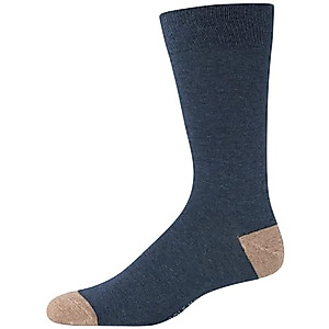 Cole Haan Men's Dress Socks - Patterned Crew Socks, Gift Box (4 Pack), Size 7-12, Brown Multi