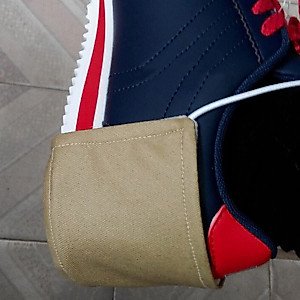 AUCELI 2 Pcs Driving Shoe Heel Covers, Unisex Wear Resistant Driver Heel Protector Pad, Durable Outside Sole Mat for Step Gas and Brake, Flat Shoe External Guard Cushion, Practical Gift (Khaki)