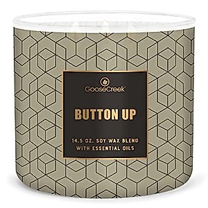 Goose Creek Button-Up Large 3-Wick Candle