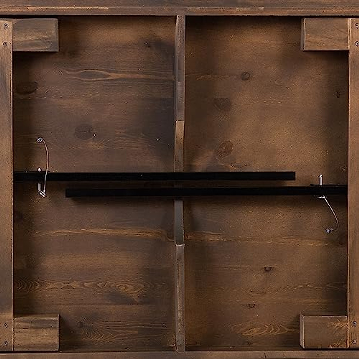 Flash Furniture Hercules Commercial Grade Farmhouse Dining Table | Solid Pine Foldable Table for 10 in Antique Rustic | Rustic Charm for Home and Events