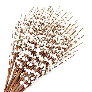 yinhua 10 Pcs 29.5" Long of Jasmine Artificial Flowers Faux Jasmine Fake Flower for Wedding DIY Floral Art Plant Home Office Party Decoration (White)