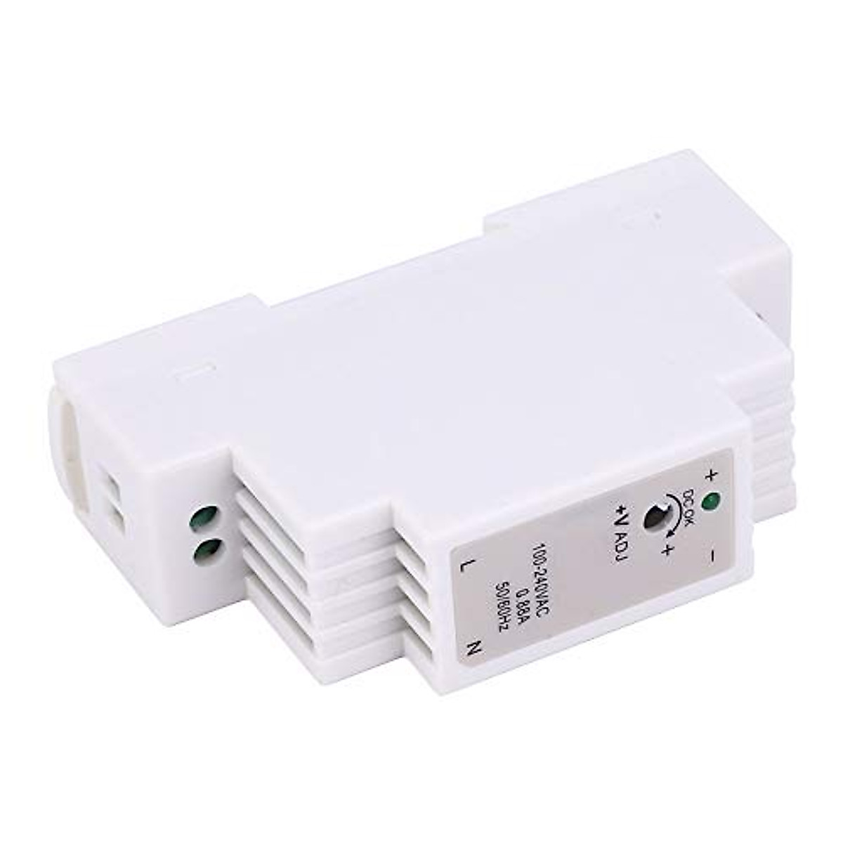 2pcs DR1524 DIN Rail Single Output Switch Power Supply 15W 24V for Control Cabinet