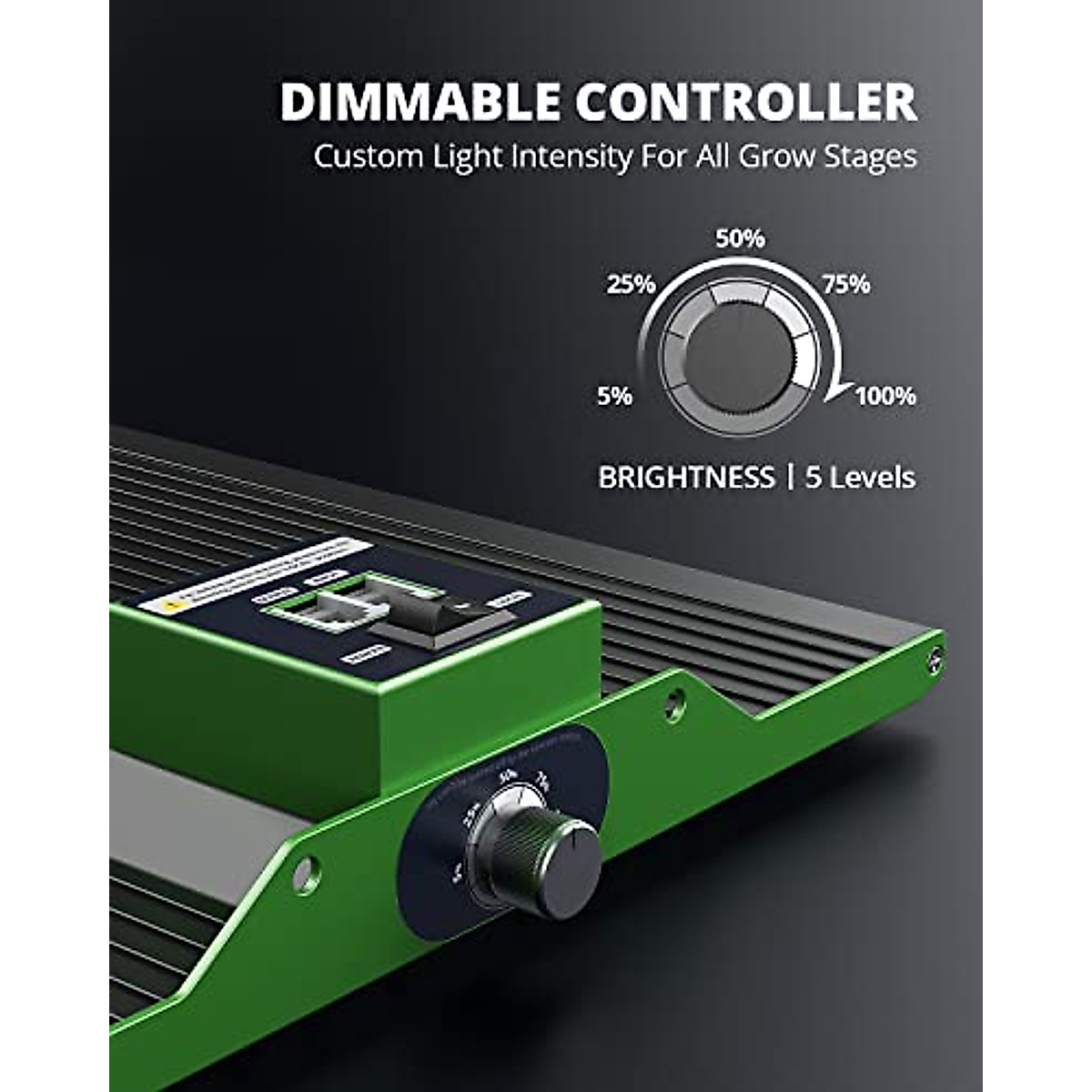 VIPARSPECTRA P1000 LED Grow Light with Samsung LM301B Diodes & Dimming Daisy Chain, Full Spectrum for Indoor Plants Veg Bloom for 3x3/2x2 Grow Tent