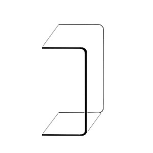 TPZLRN FBA Acrylic Coffee Table, Small Clear Safe Rounded-Edge Coffee Table for Livingroom, Easy to Clean Anti-Scratch Home Decor Supplies(1PCS)