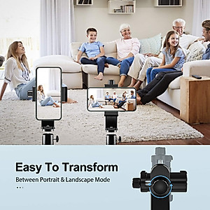6amLifestyle Cell Phone Tripod Mount Adapter with Tripod Ball Head 360° Rotatable for Universal Smartphone Samsung Galaxy iPhone Holder for Tripod Selfie Stick Monopod Etc