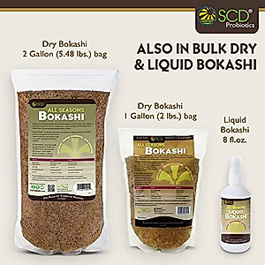 All Seasons Bokashi Compost Starter 5 lbs (2 Gallon) - Dry Bokashi Bran for Kitchen Compost Bin - Compost Food & Pet Waste Quickly & Easily with Low Odor by SCD Probiotics