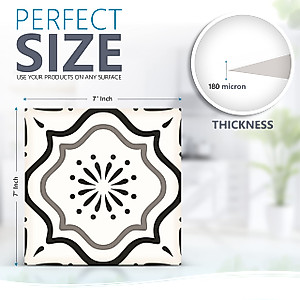 Mi Alma Peel and Stick Tile Backsplash Stair Riser Decals DIY Tile Decals Mexican Talavera Home Decor Staircase Decal Tile Stickers Decals Pack of 24 Tiles 7''W x 7''L Each Tile(My Tile)