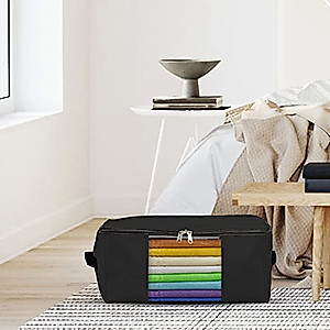 Covers & All Storage Bags, 90 litres Large size, Made of 12 Oz Waterproof, UV-Resistant & Tear-Proof Cover Max Fabric, Multipurpose for Indoors/Outdoors (23"L x 17"W x 14"H Inches, Black, Pack of 3)