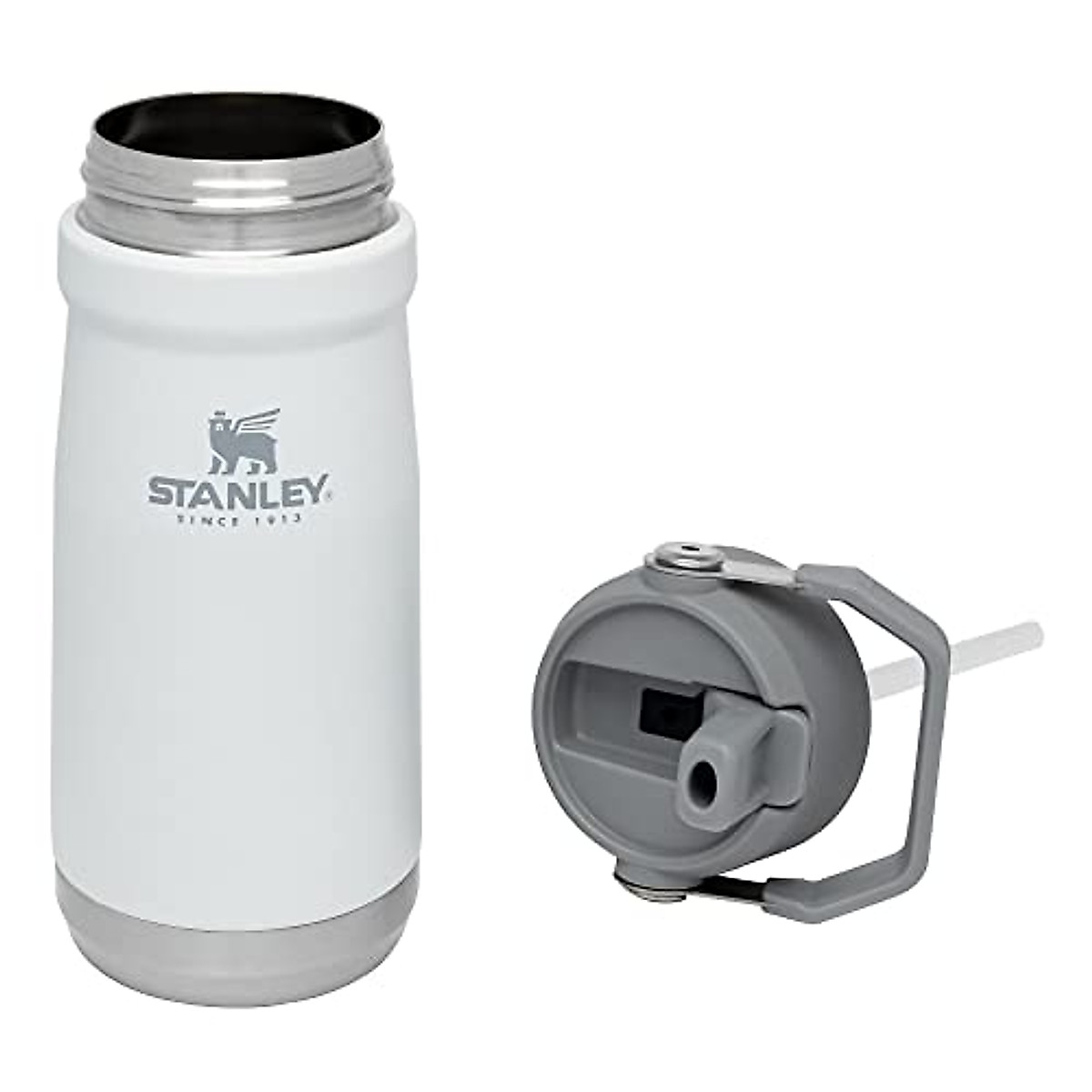 Stanley IceFlow Stainless Steel Water Jug with Straw, Vacuum Insulated Water Bottle for Home and Office, Reusable Tumbler with Straw Leakproof Flip, 17 ounces