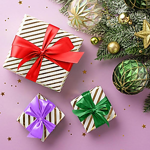 Christmas Red Ribbon for Gift Wrapping 1 Inch 25 Yards Christmas Ribbon Christmas Tree Ribbon Flowers Ribbons for Crafts Red Satin Ribbon for Gift Wrapping Ribbon Making Ribbons for Flower Bouquets