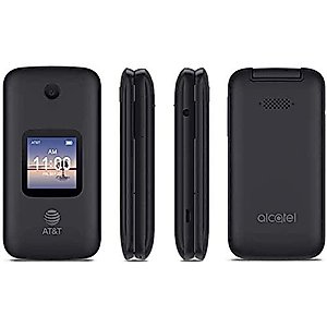 H2O Wireless PREPAID | Alcatel SMARTFLIP 4052R | 4G LTE | 4GB Flip-Phone | SIM Included | Black |
