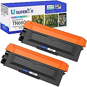 SuperInk Toner Cartridge Replacement Compatible for Brother TN630 TN660 TN-660 Use with HL-L2300D DCP-L2520DW DCP-L2540DW HL-L2360DW HL-L2320D HL-L2380DW MFC-L2707DW MFC-L2720DW Printer (Black 2 Pack)