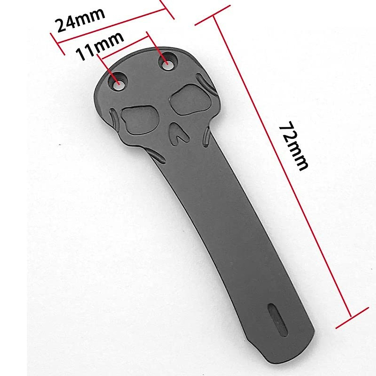 Echeson Sheath Back Clip Waist Clip TC4 Titanium Alloy Pocket Clip ( Size : B )