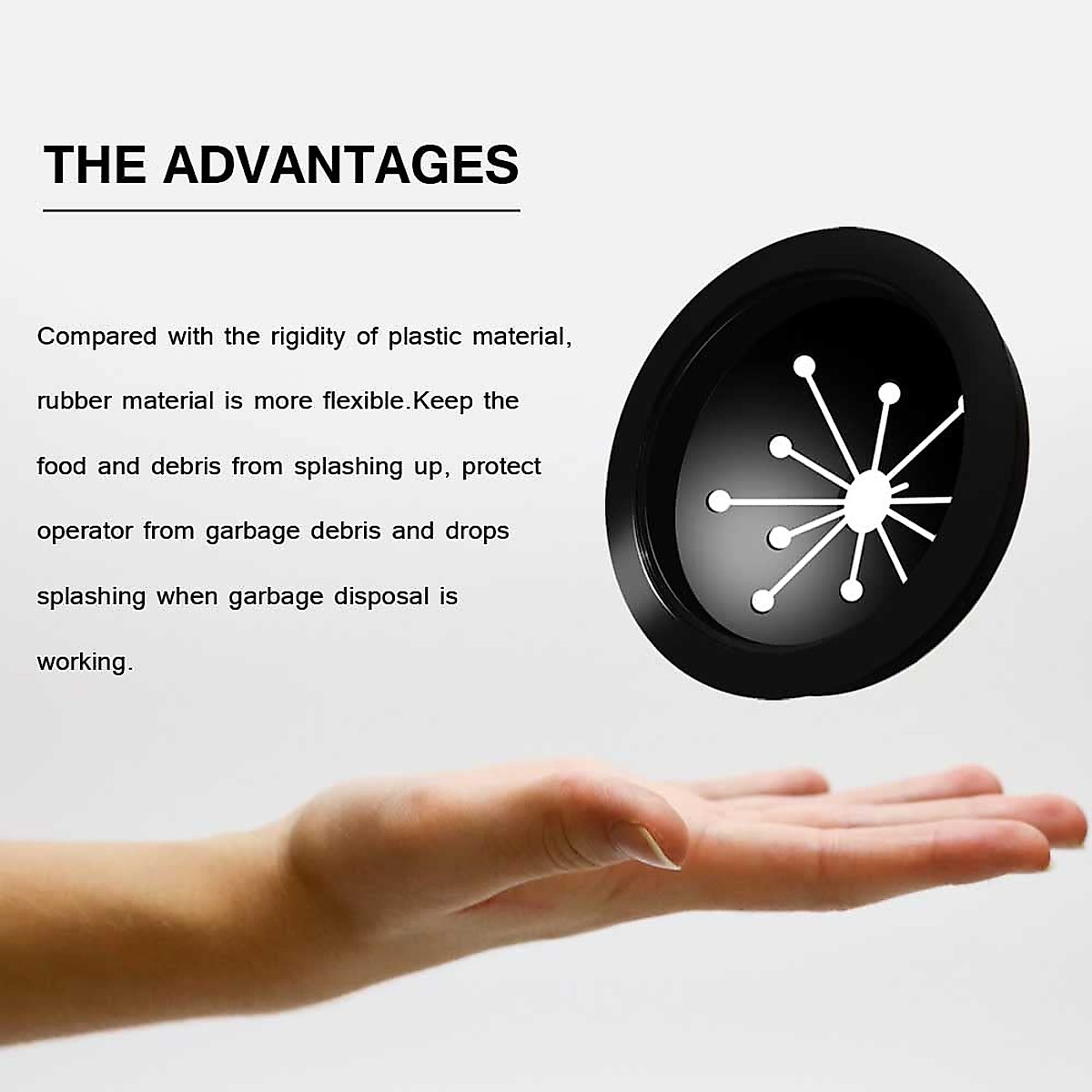 Garbage Disposal Splash Guard Sink Baffle Cover Kitchen Disposal Replacement Waste Food Disposal Accessories Part for Whirlaway, Waste King, Sinkmaster and GE Models