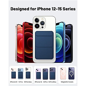 Yiisonger Magnetic Wireless Portable Charger, Foldable 10000mAh Battery Pack with USB-C Cable LED Display, Magnetic Power Bank 22.5W PD Fast Charging for iPhone 15/14/13/Pro/Mini/Pro Max (Blue)