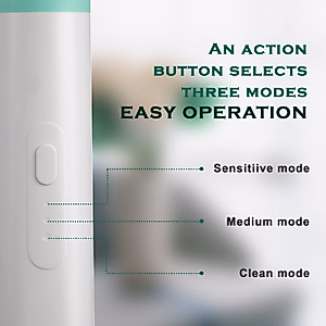 LINKYCARE Electric Tooth Polisher, Household Electric Dental Calculus Remover with 8 Replacement Heads & 3 Adjustable Modes, Plaque Remover for Teeth, Teeth Cleaner Tools