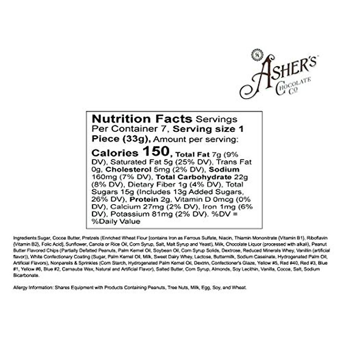 Asher's Chocolates, Chocolate Covered Pretzels Gift Basket, Holiday Assortment of Candy, Small Batches of Kosher Chocolate, Family Owned Since 1892 (8 oz, Milk & Dark)