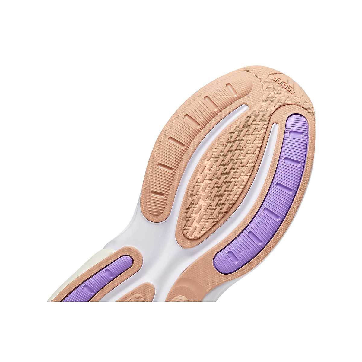 adidas Women's Alphabounce+ Sneaker, White/White/White, 8