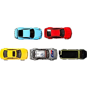 Hot Wheels Premium Car Culture Deutschland Design Container Set, 5-Pack of German 1:64 Scale Vehicles, New & Vintage, for Adult Collectors