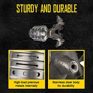 Prolenz Straight Outlet Catalytic Converters Replacement for E-lantra 2004, 2006, 2009-2012, Soul 2010, Spectra 2005-2008, Tiburon 2007-2008,Catalytic Convert with Protective Cover only 1 oxygen hole