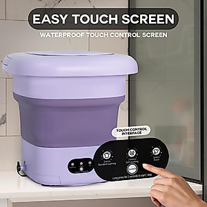 Minanov Mini Portable Washing Machine - Travel Washing Machine with 3 Modes Cleaning - Compact and Foldable Washing Machine for Baby clothes, Underwears - Portable Mini Washer for Dorm, RV, Travel