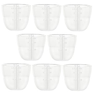 Maymom Dome Caps for Lansino Wide-Mouth Collar Ring, Spectra Wide-Mouth Collar Ring, Pigeon Wide-Mouth Collar Ring. Replace Lansino Bottle Cap, Compatible with Lansinoh Bottle Top, Lansino Bottle Lid