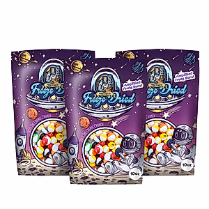 10 oz Freeze Dried Skittles Resealable Skittles Bag Crunchy Skittles Amplified Fruity Burst Freeze-Dried Candy Skittles Mix-ins Fruity Burst Candy Skittles Treats Dried Skittles (3 Pack)