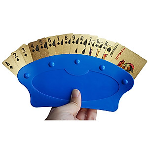 Card Holders for Playing Cards - 2Pack Canasta Cards Tray for Kids Adults Seniors Board Tabletop Games Great for Poker Parties, Family Game Nights