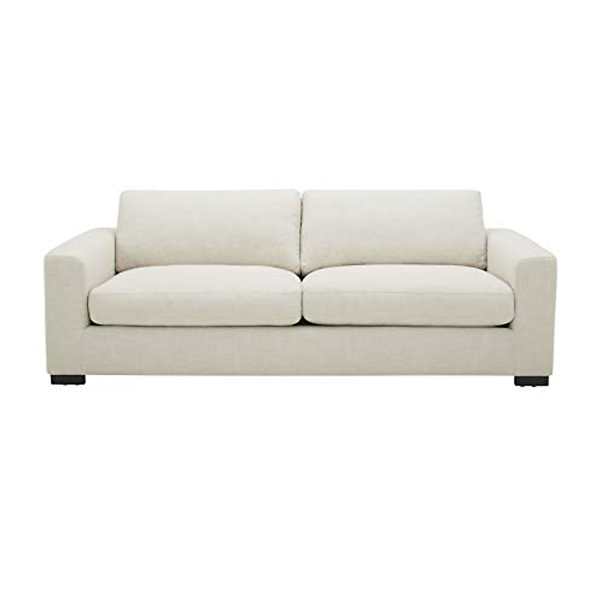 Stone & Beam Amazon Brand Stone Beam Westview Extra Deep Down Filled Couch W, 89" Sofa, Cream