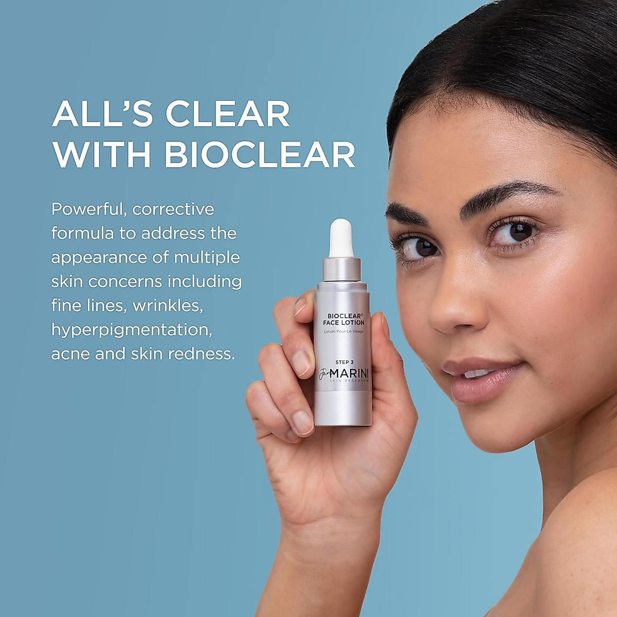 Jan Marini Skin Research Bioclear Face Lotion - Daily Face Moisturizer with Glycolic, Salicylic & Azelaic Acid - Dark Spot Support - Face Lotion for Oily & Normal/Combo Skin - 1 fl oz