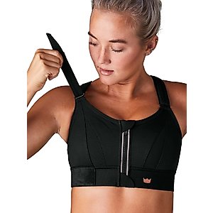 SHEFIT Ultimate Sports Bra for Women, High Impact Sports Bra, Black, 3X (3 Luxe)