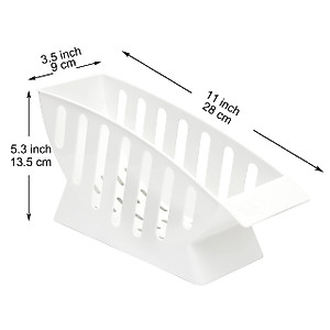 Youngever 10 Inch Dinner Plates Holder, Dish Drainer, Salad Plate Holder, Dessert Plate Holder, Dinner Plates Rack, Plastic Plates Holder