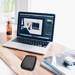 Hard Drive Bag 2.5'' Hard Drive Carrying Case Storage Organizer Multi-Purpose Universal Carry Pouch Compatible with Western Digital WD Elements Seagate Etc